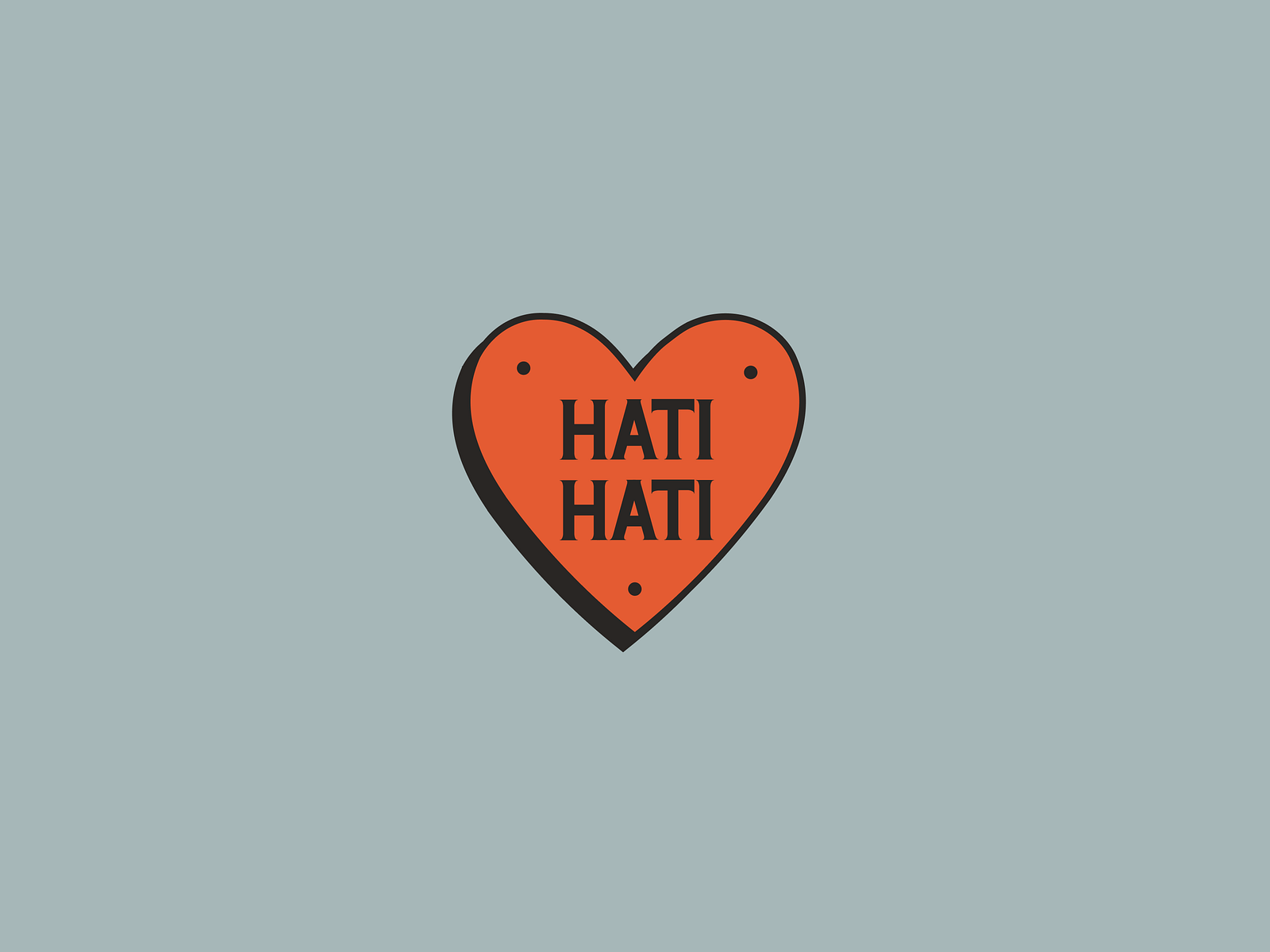 Hati-Hati LOGO by Ksenia Timukhina on Dribbble