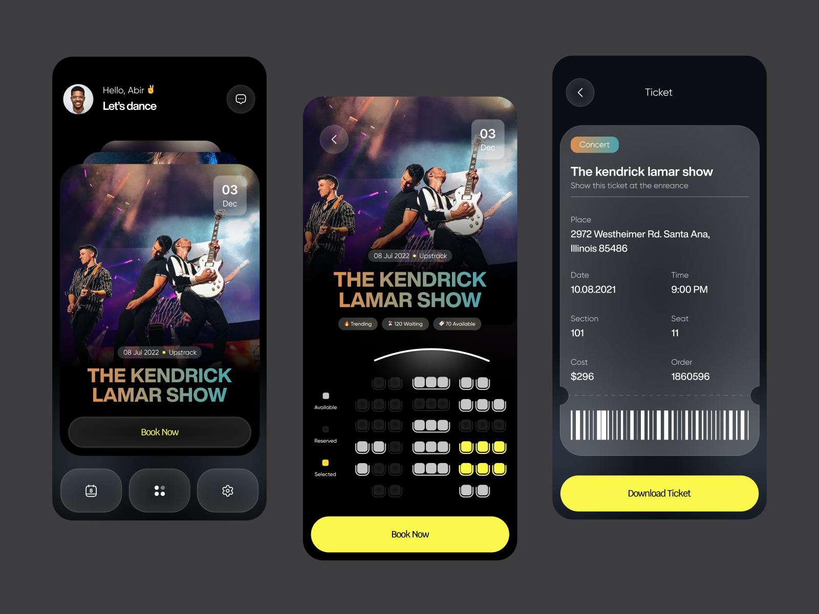 Event App Ui Design Exploration v2 by Md Abir Hossain for Hilf al ...