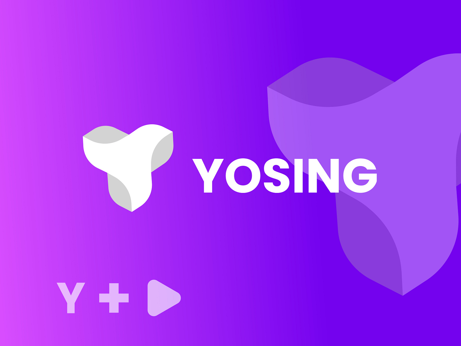 Yosing-Letter y with Play button logo design by Donlift on Dribbble