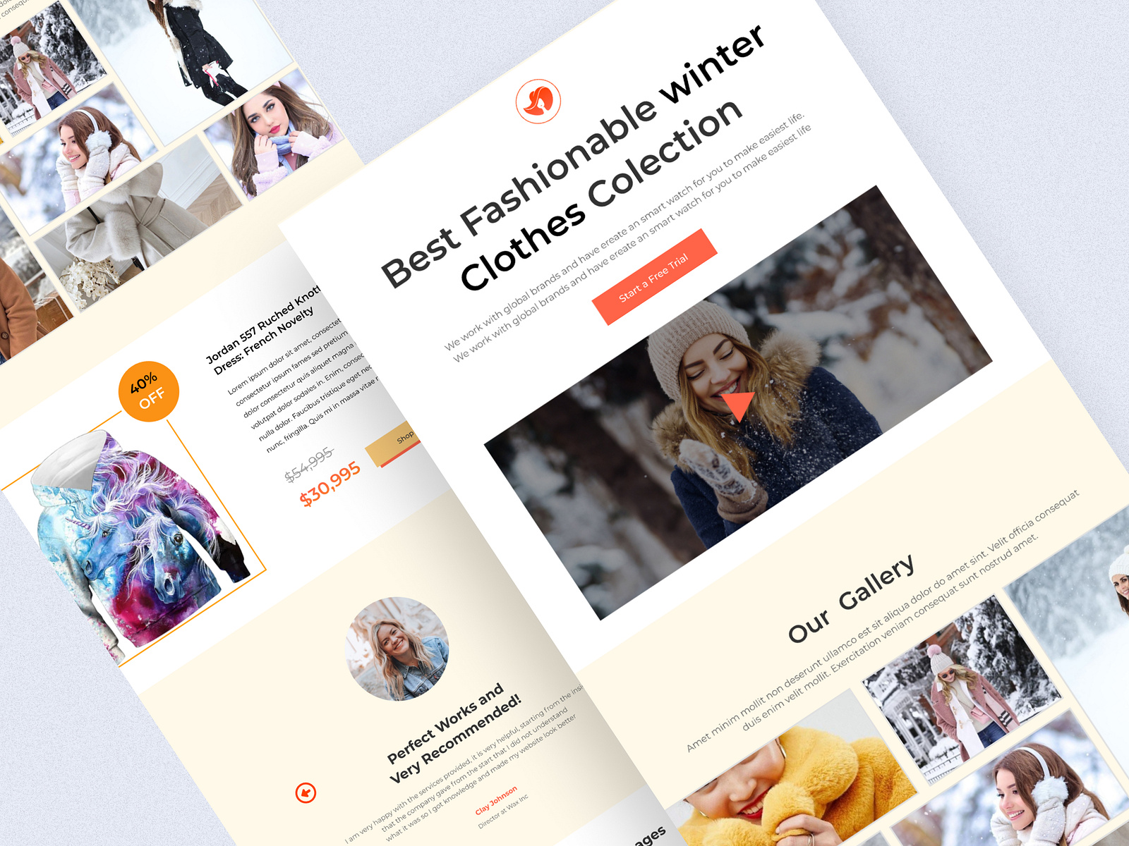 E-commerce Landing Page design by JAHID ‌ on Dribbble