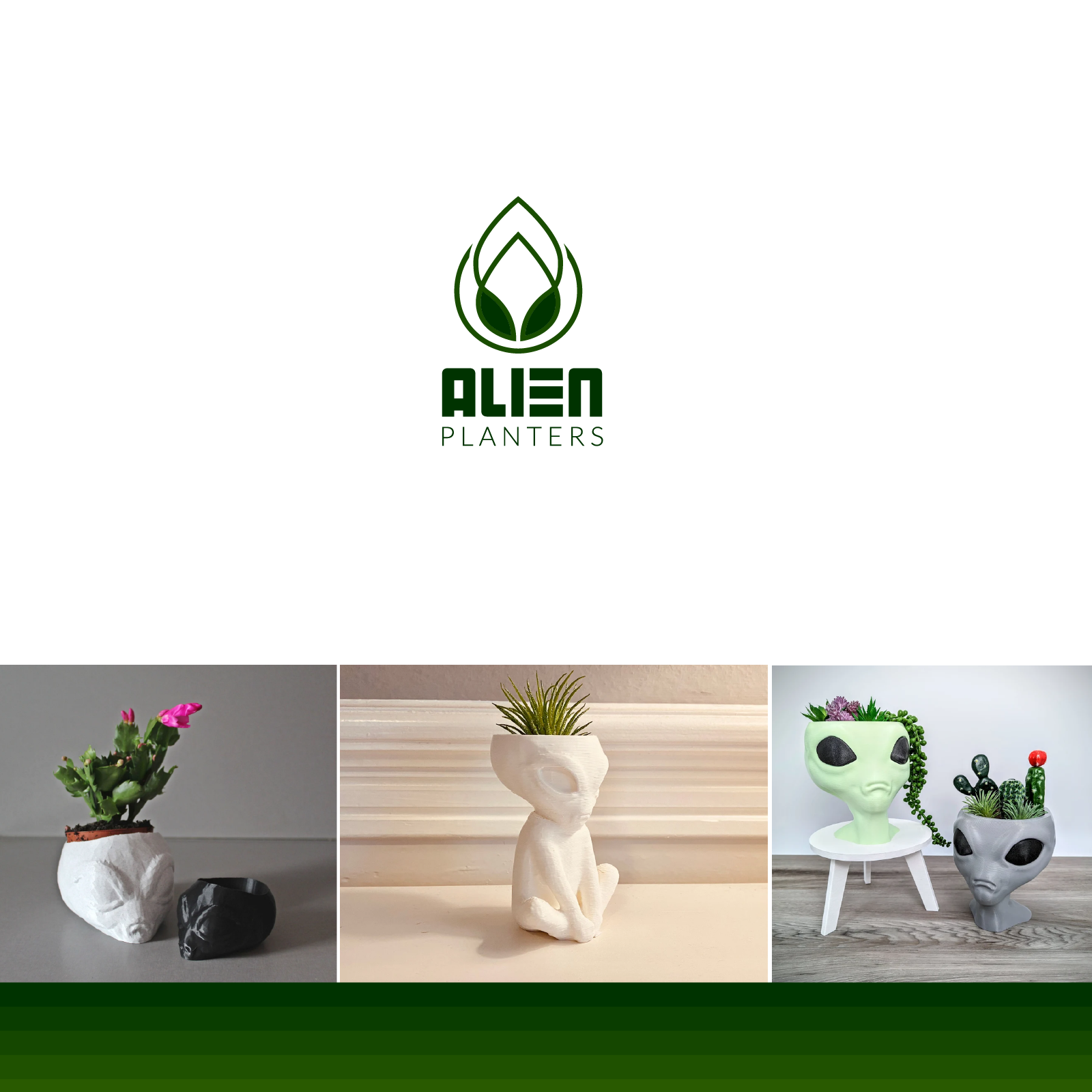 Alein planter logo design by Mehreen K. on Dribbble