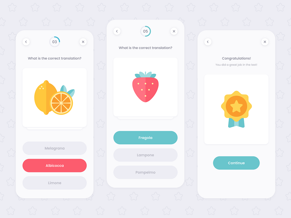 Quiz App designs, themes, templates and downloadable graphic elements ...