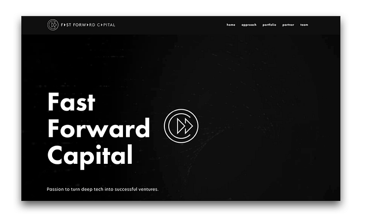 Fast Forward Capital logo and website design by Timothy Liu on Dribbble