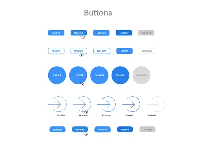 Buttons UI Design designs, themes, templates and downloadable graphic ...