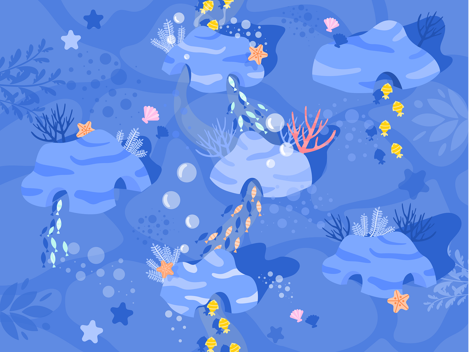 Underwater Background by Marjan (Marjillu) Sadeghi on Dribbble