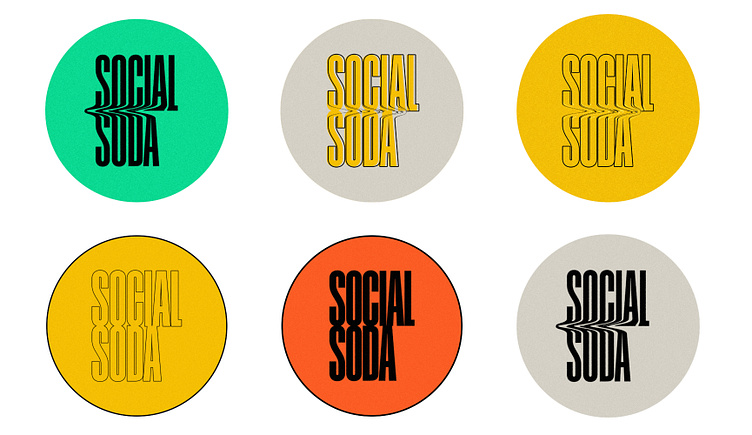 "SOCIAL SODA" - Branding and Graphic Design by Laura C. Astruc on Dribbble