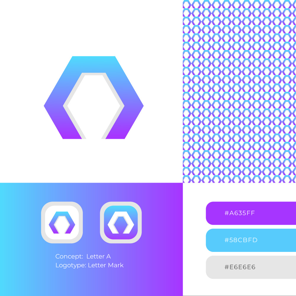 Minimal Letter A branding design , Letter mark logo design by Crimson ...