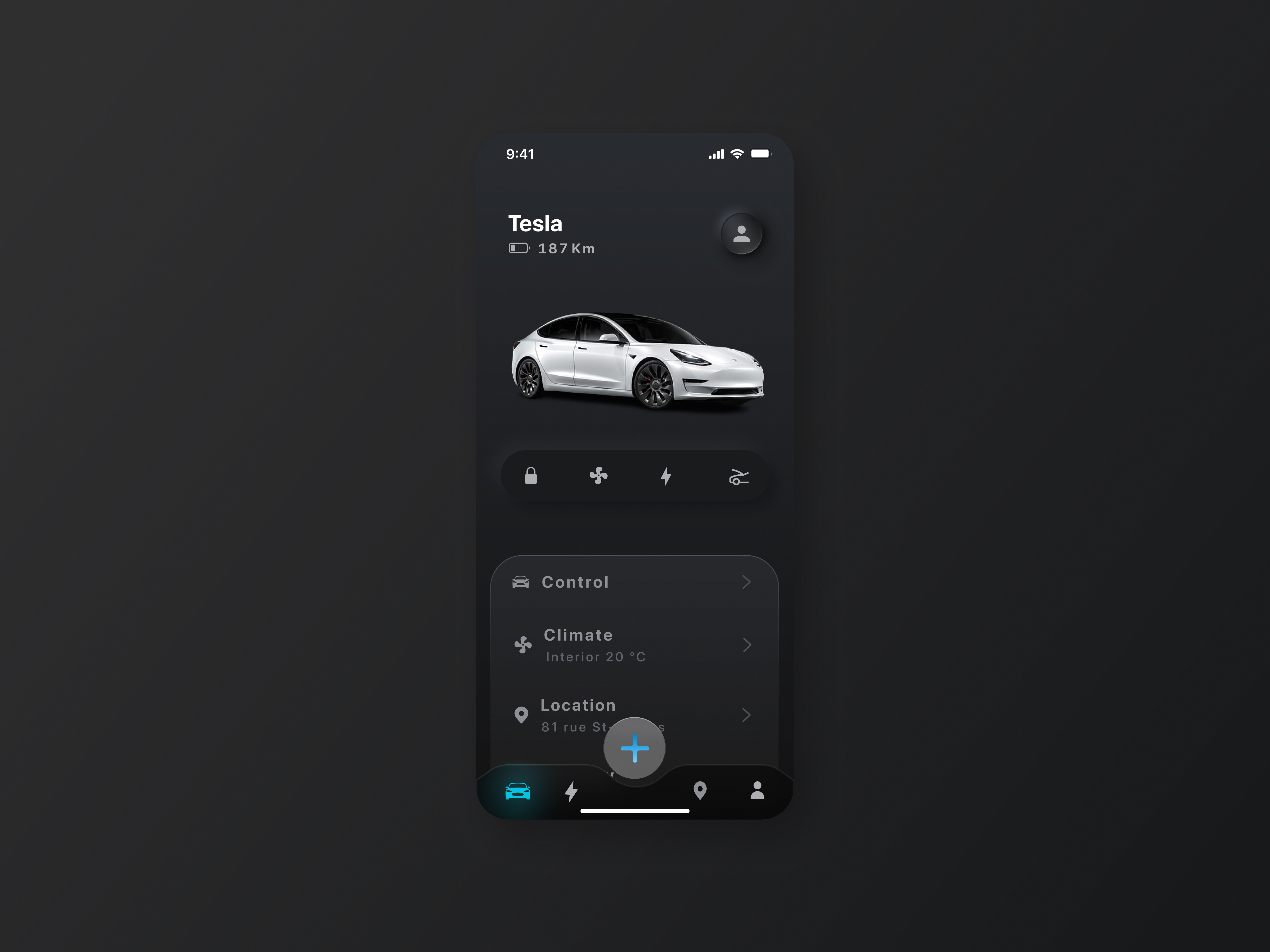 Tesla Car Ui App Design. by Avinash Kumar on Dribbble
