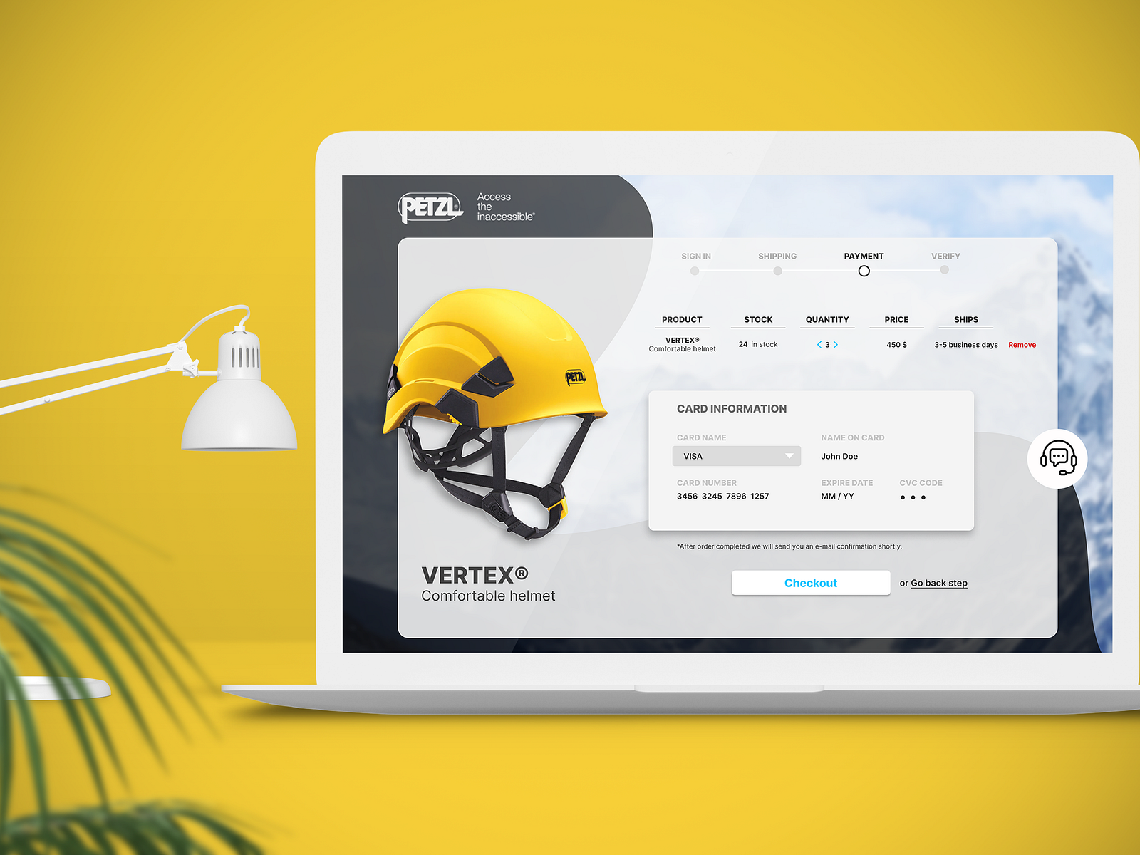 PETZL Checkout Page #DailyUI 002 by İlknur Yaşa on Dribbble