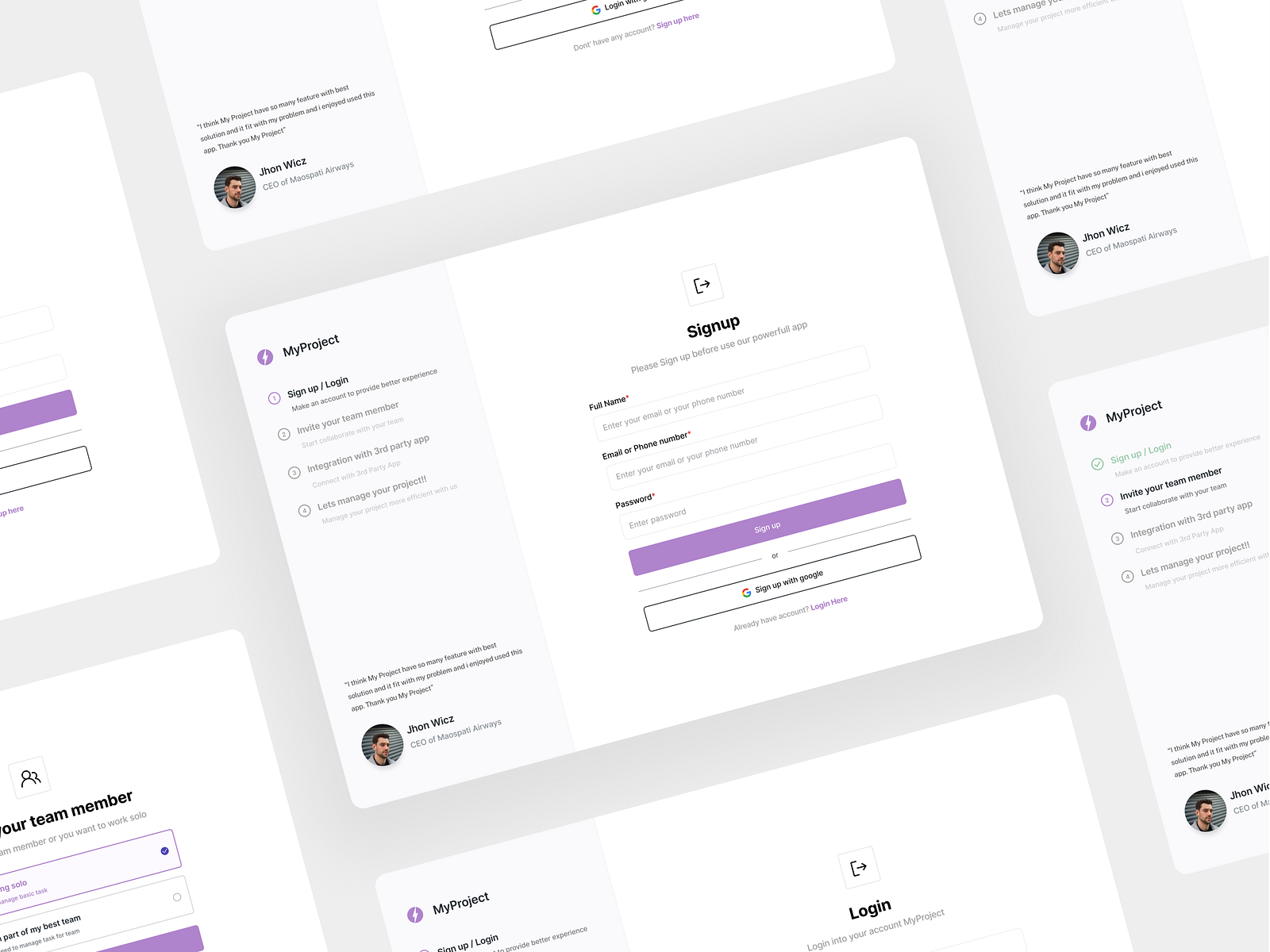Myproject - Login Page UI by Hisyam Hawari for Matriks Studio on Dribbble