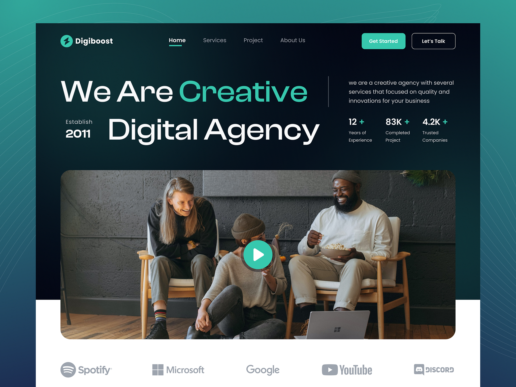 Digiboost - Hero Section by Muhammad Rifqi for Agensip UI UX Agency on ...