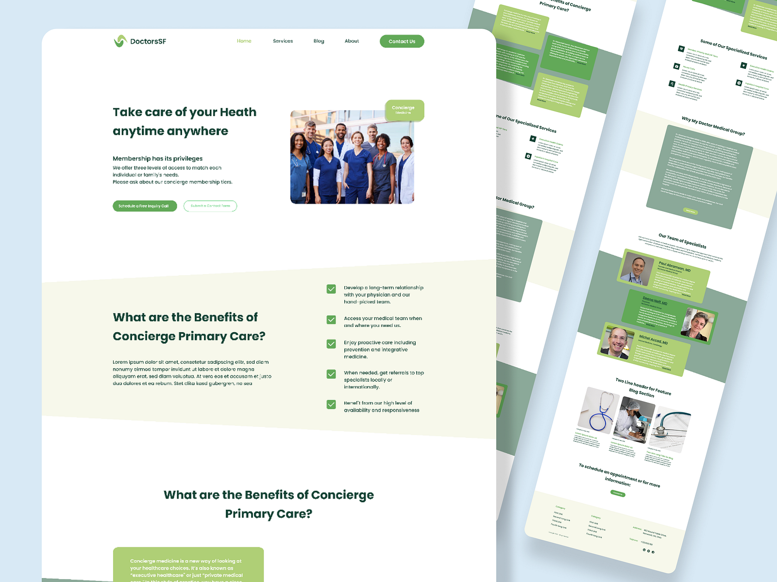 Medical Website Design by Mohammad Showrob on Dribbble
