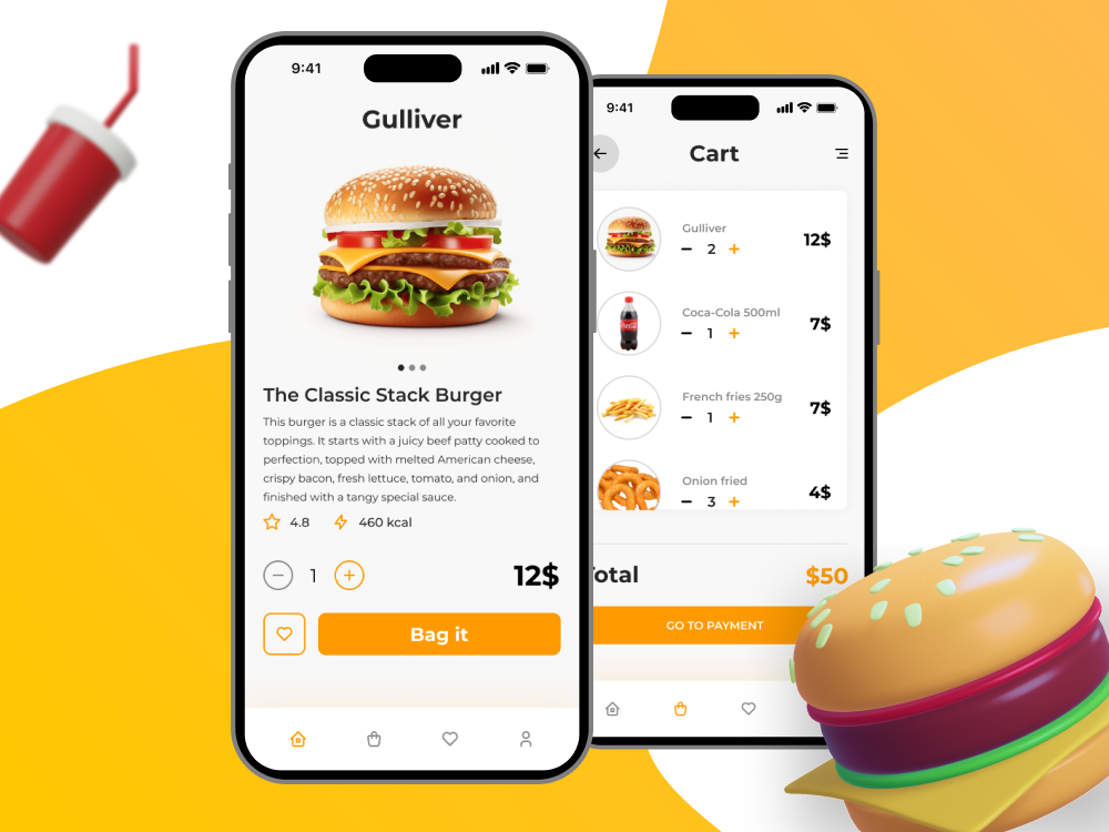 Daily UI 1/100 || Food/Drink Menu by Pashooo on Dribbble