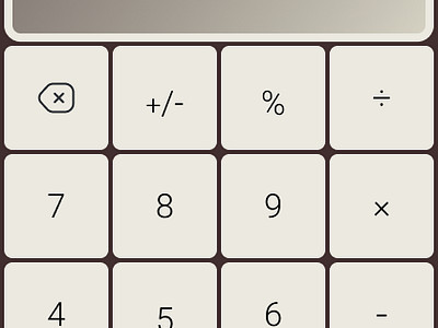 Calculator by Giselle on Dribbble