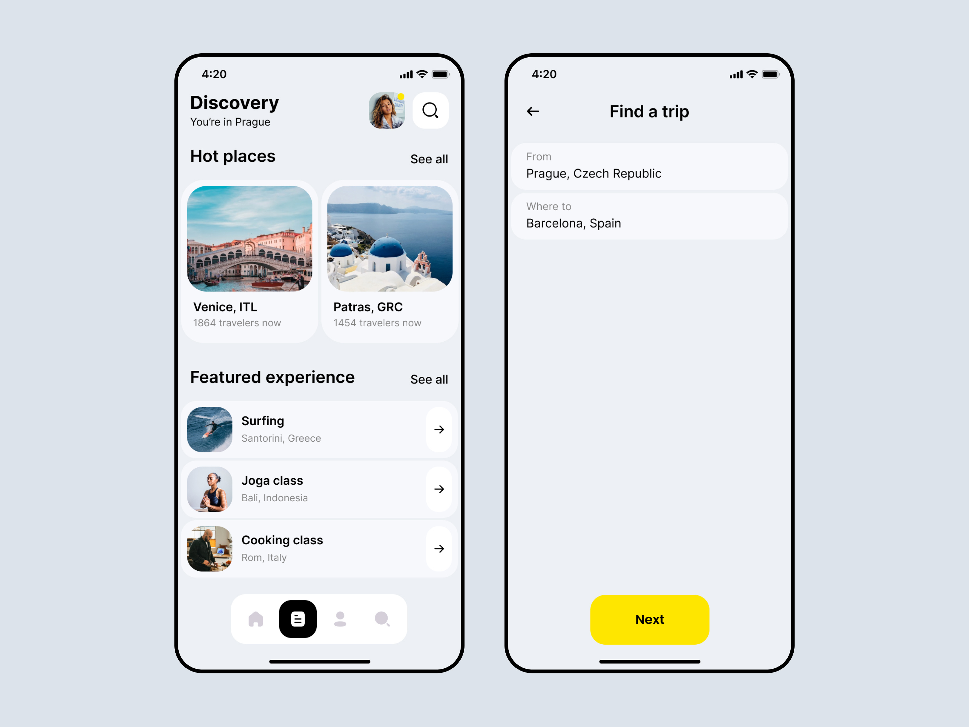 Travell plan ios interaction by Taras Migulko for Emote on Dribbble