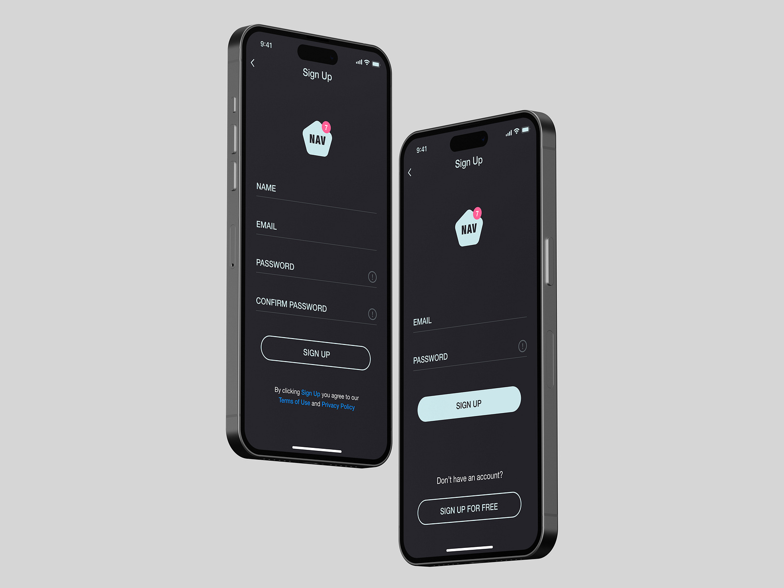 Sign Up Page Dark Mode UI Design by RPWDS on Dribbble