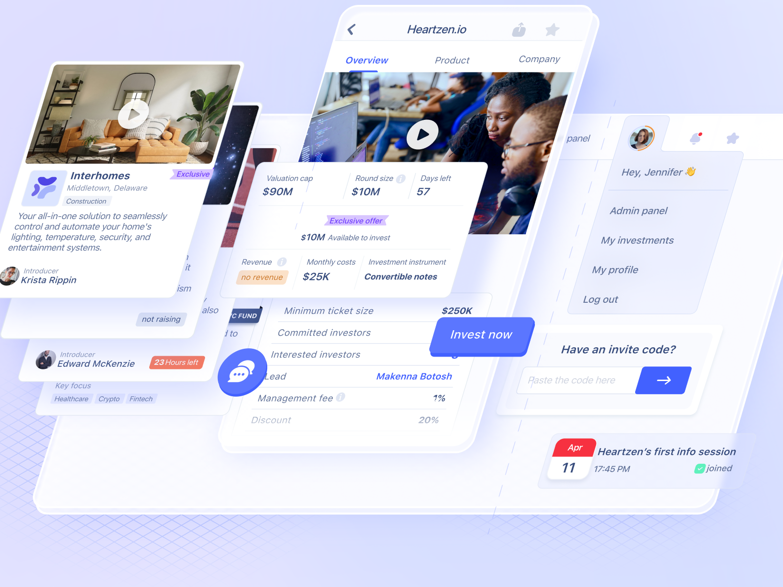 Landing page visual by Zhenya Karapetyan on Dribbble