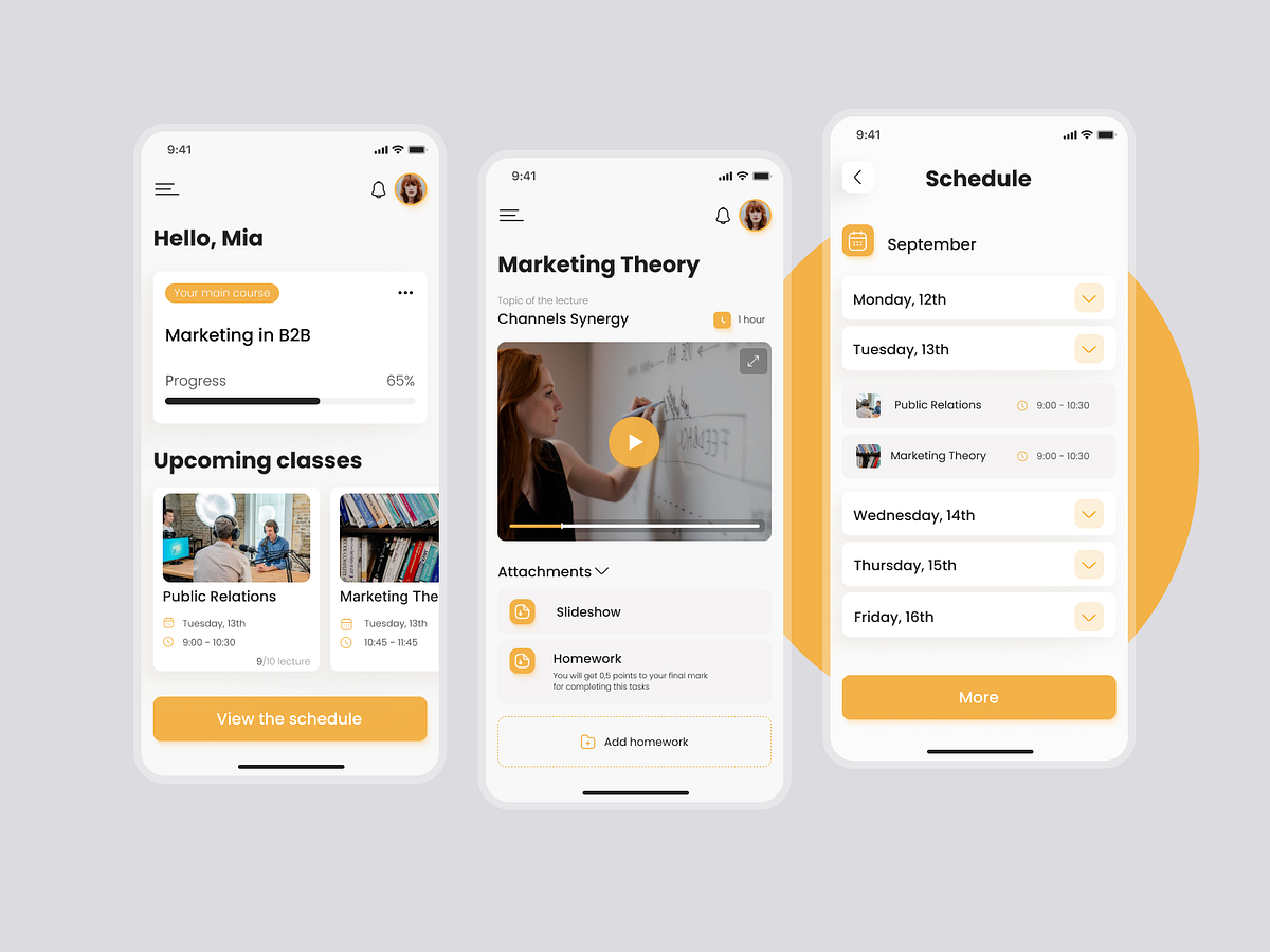 E-learning Platform Mobile App for iOS and Android UI/UX Design by ...