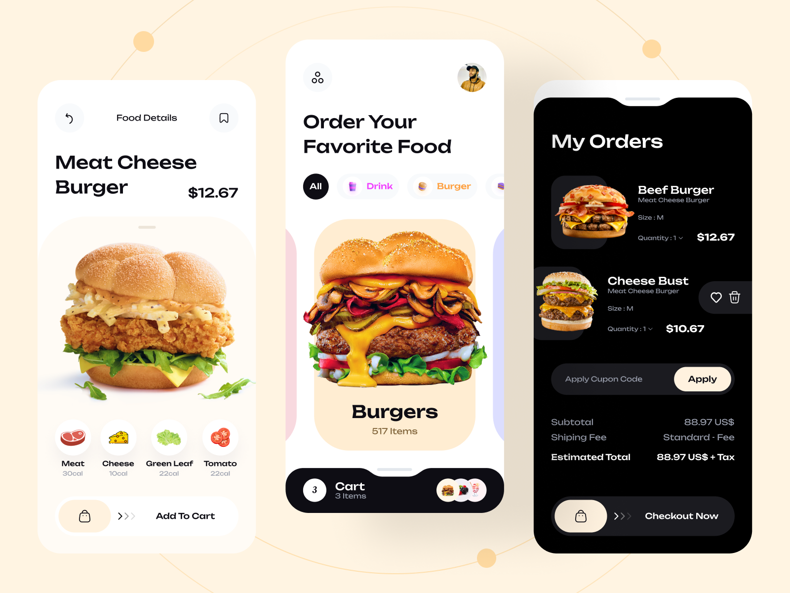 Grab Grub - Food Delivery App UI KIT by Adom on Dribbble