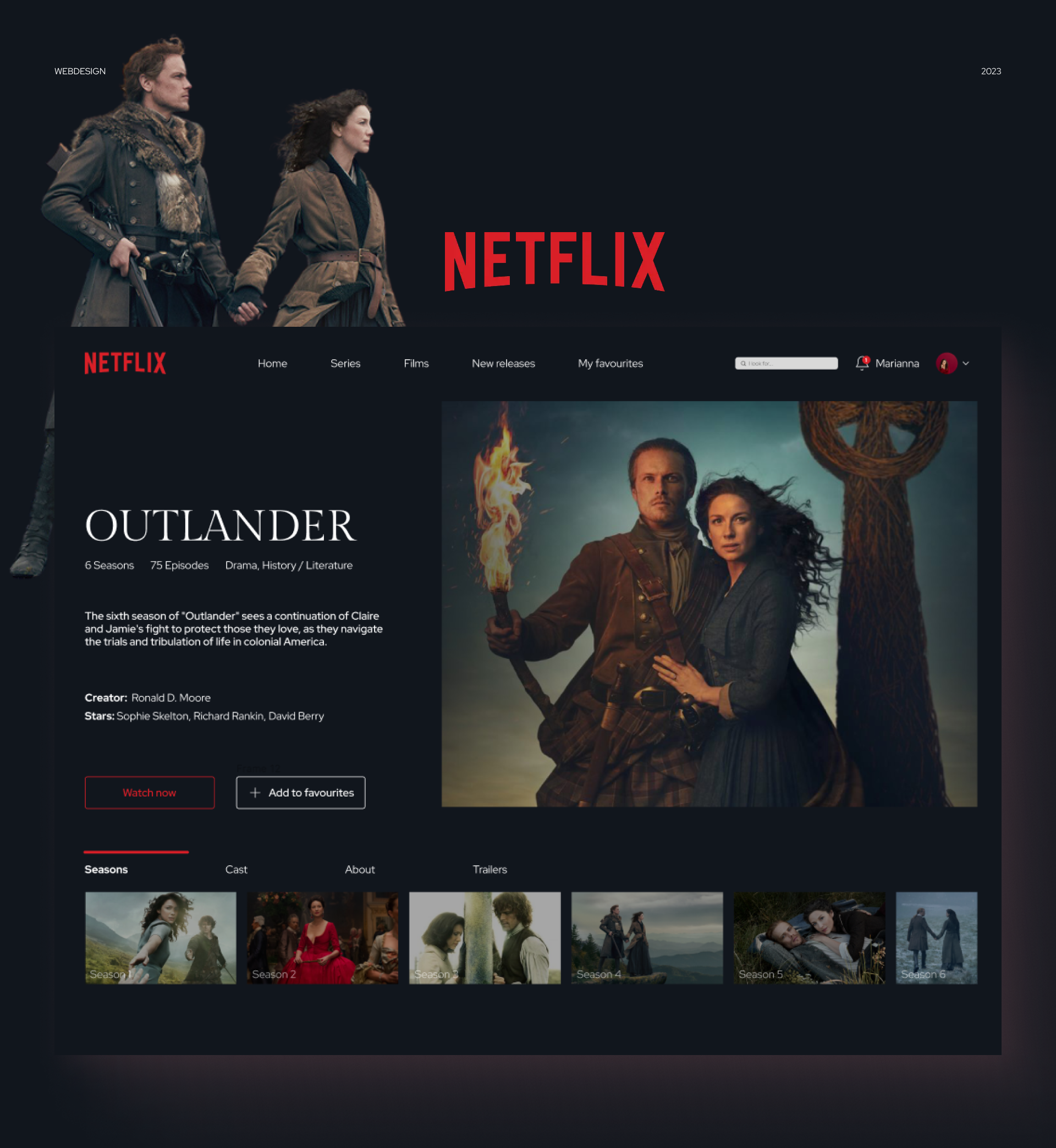 Netflix Redesign designs, themes, templates and downloadable graphic ...