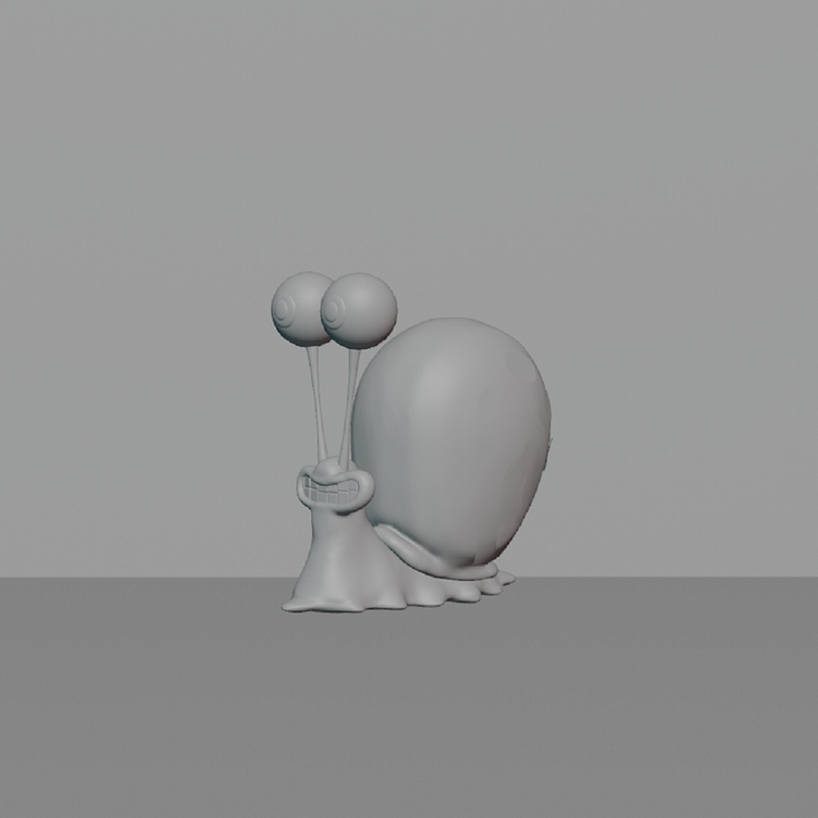 3D model - Spongebob & Gary characters by Herbert Garibaldi on Dribbble