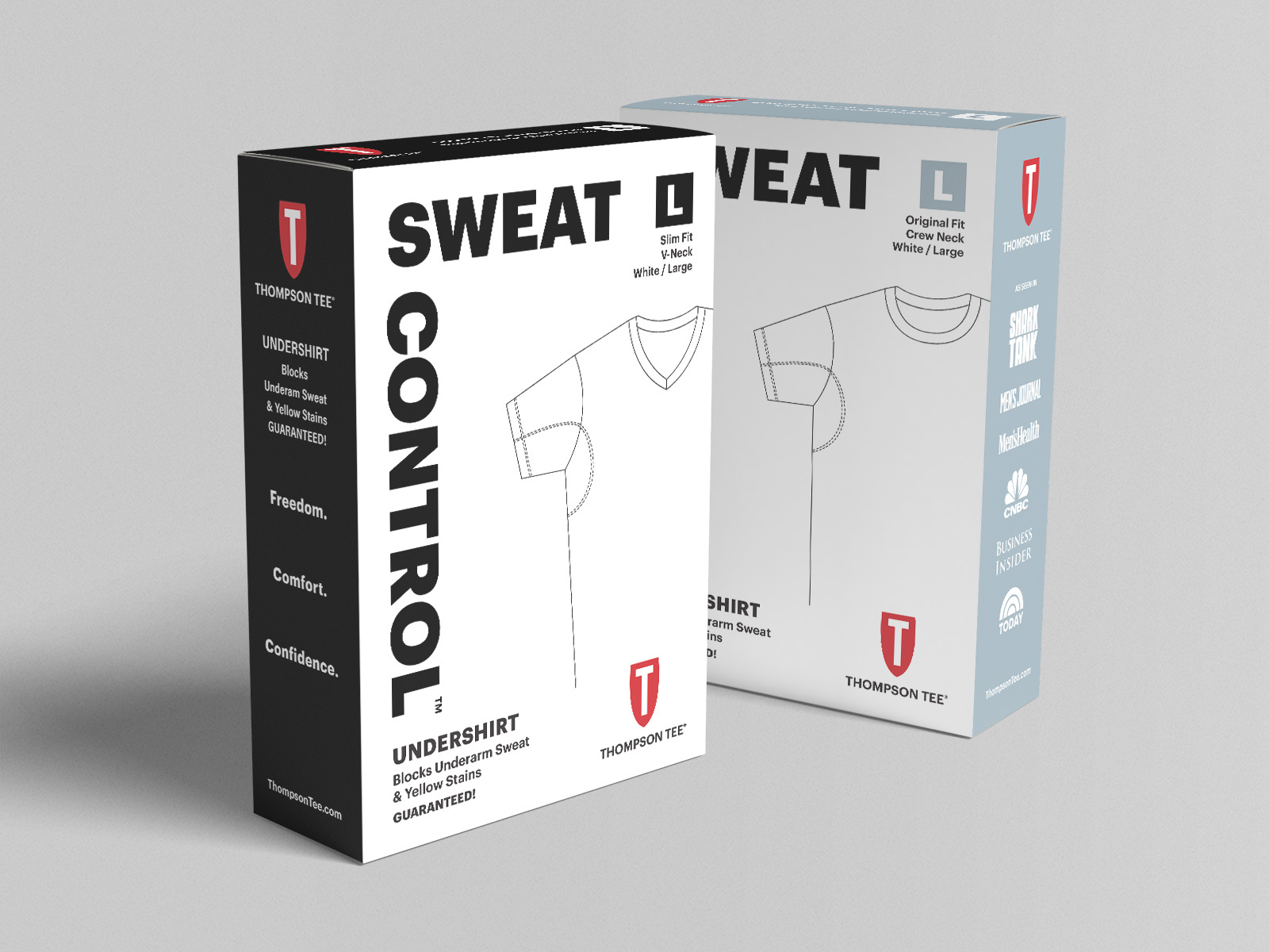 Thompson Tee Packaging by 👋 I'm Mike Youngsma on Dribbble