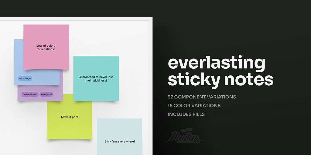 Everlasting Sticky Notes - for Figma! by Sombrero Craft on Dribbble