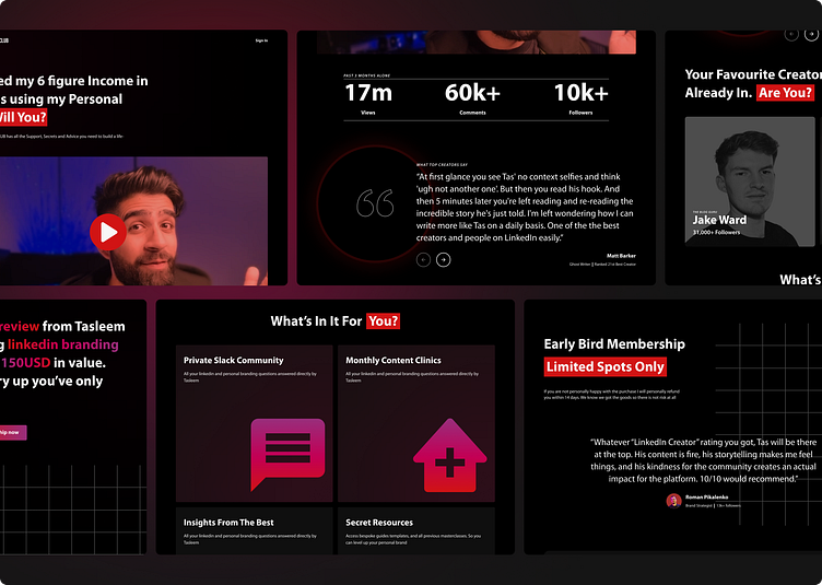 Redesign Shots of a Landing Page by Rakhan Dawood on Dribbble