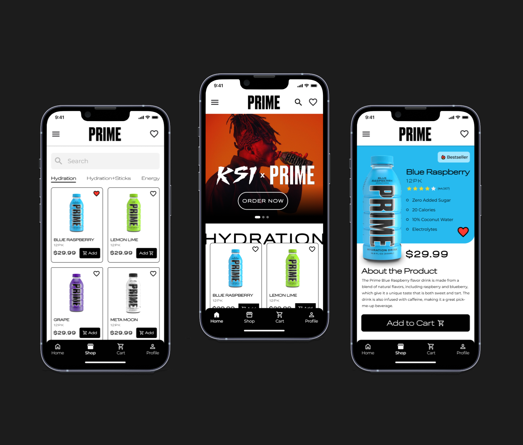Prime Hydration App by Shivam Namde on Dribbble