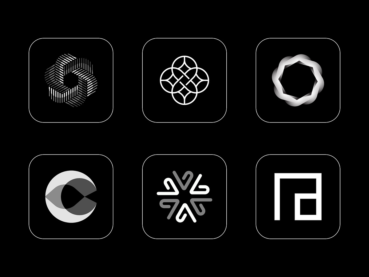 B&W Logo Collection by Shyam B on Dribbble