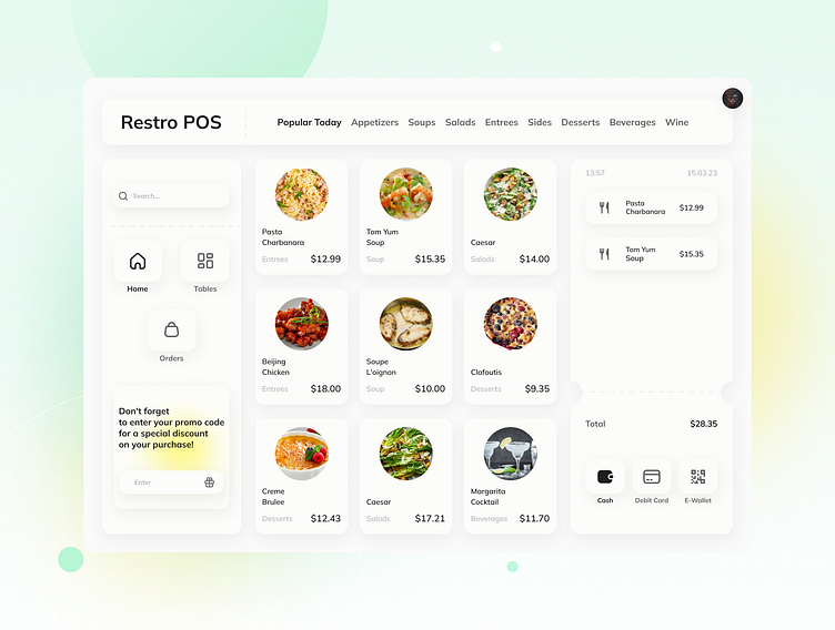 POS System for Restaurant by Dmitry Pavlenko on Dribbble