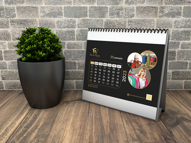 CALENDAR DESIGN FOR CLOTHING BRAND. by Marzia Meem on Dribbble