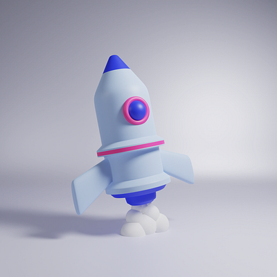 3D Rocket by Prateek Gupta on Dribbble