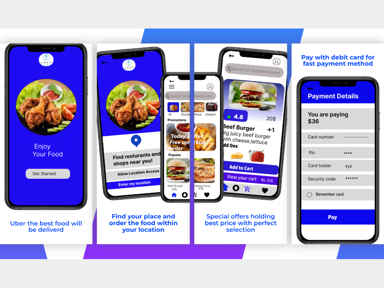Uber Eats App designs, themes, templates and downloadable graphic ...