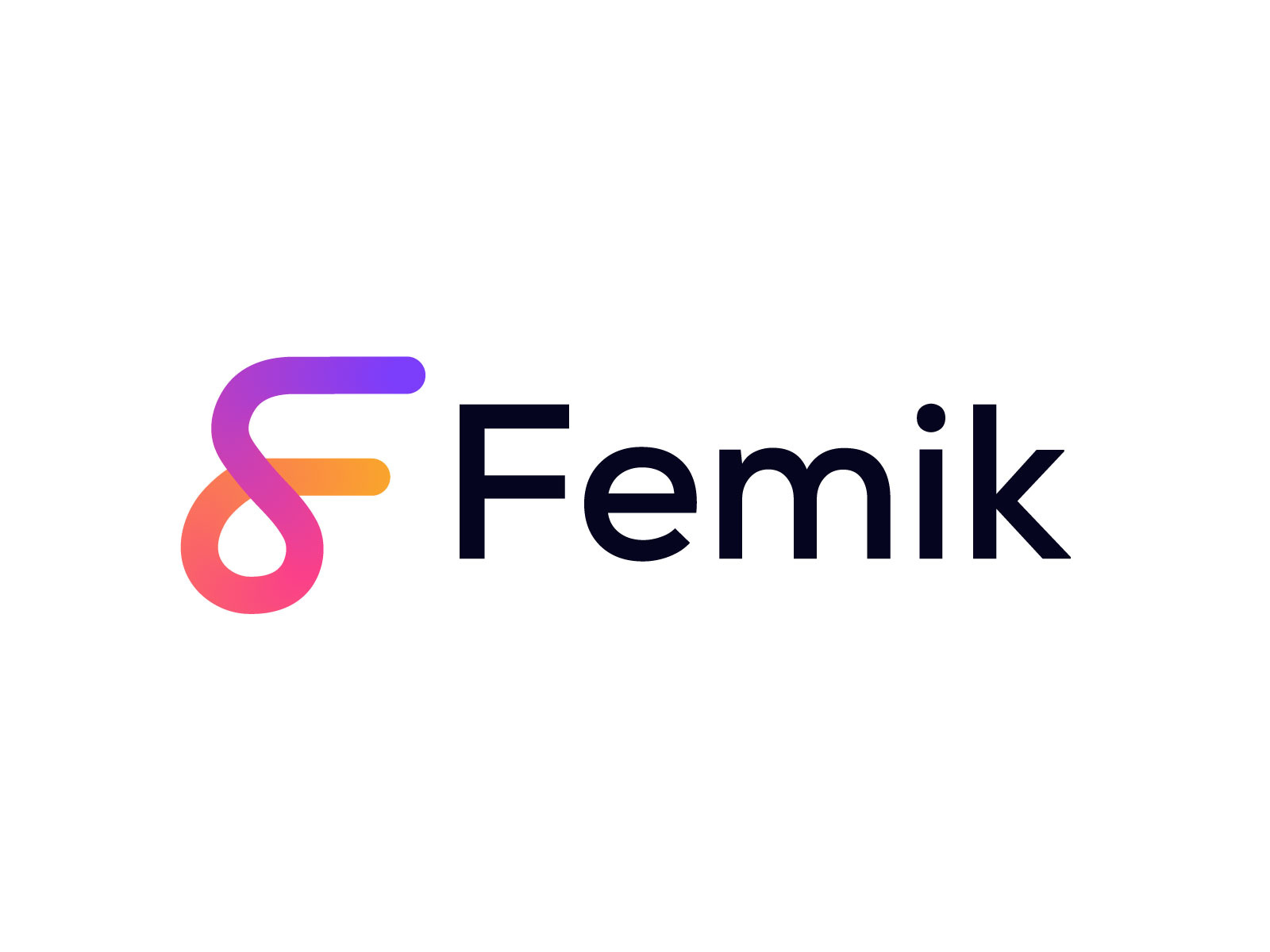 Femik logo, logo design, branding, brand identity by Rony Arman on Dribbble