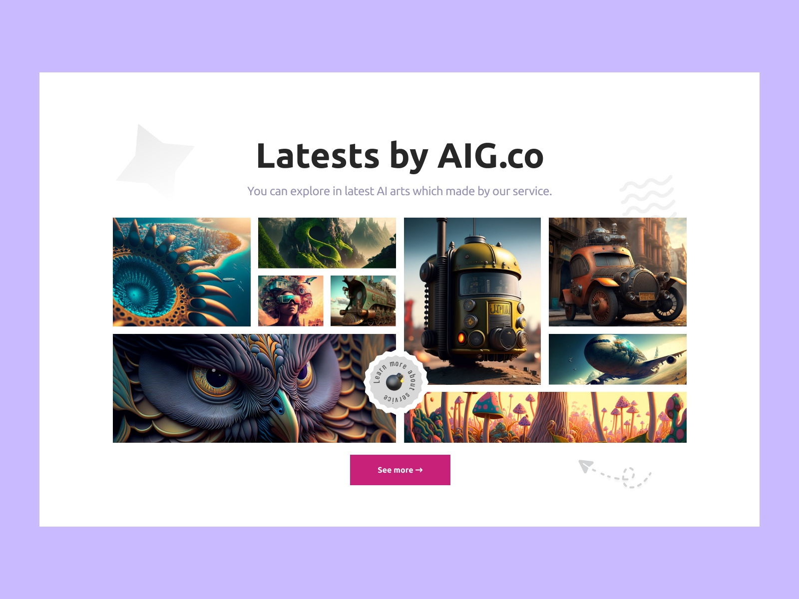 AI generation web design by Roohi Koohi on Dribbble