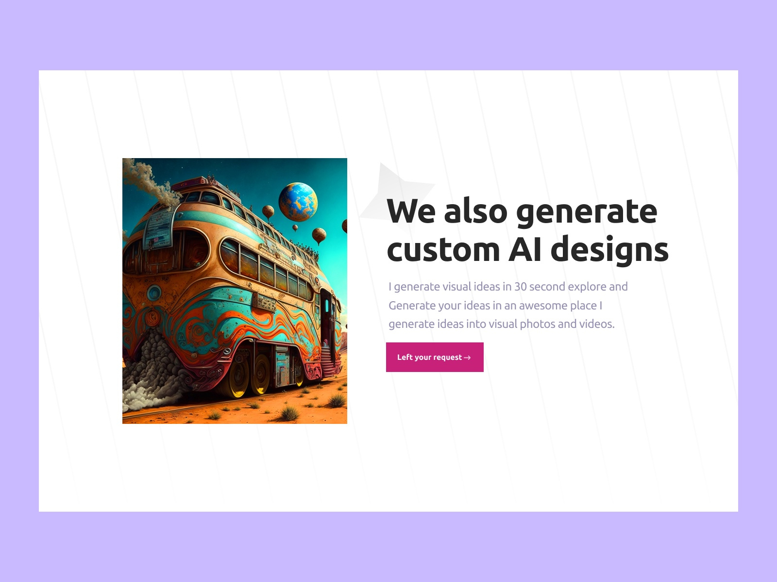 AI generation web design by Roohi Koohi on Dribbble