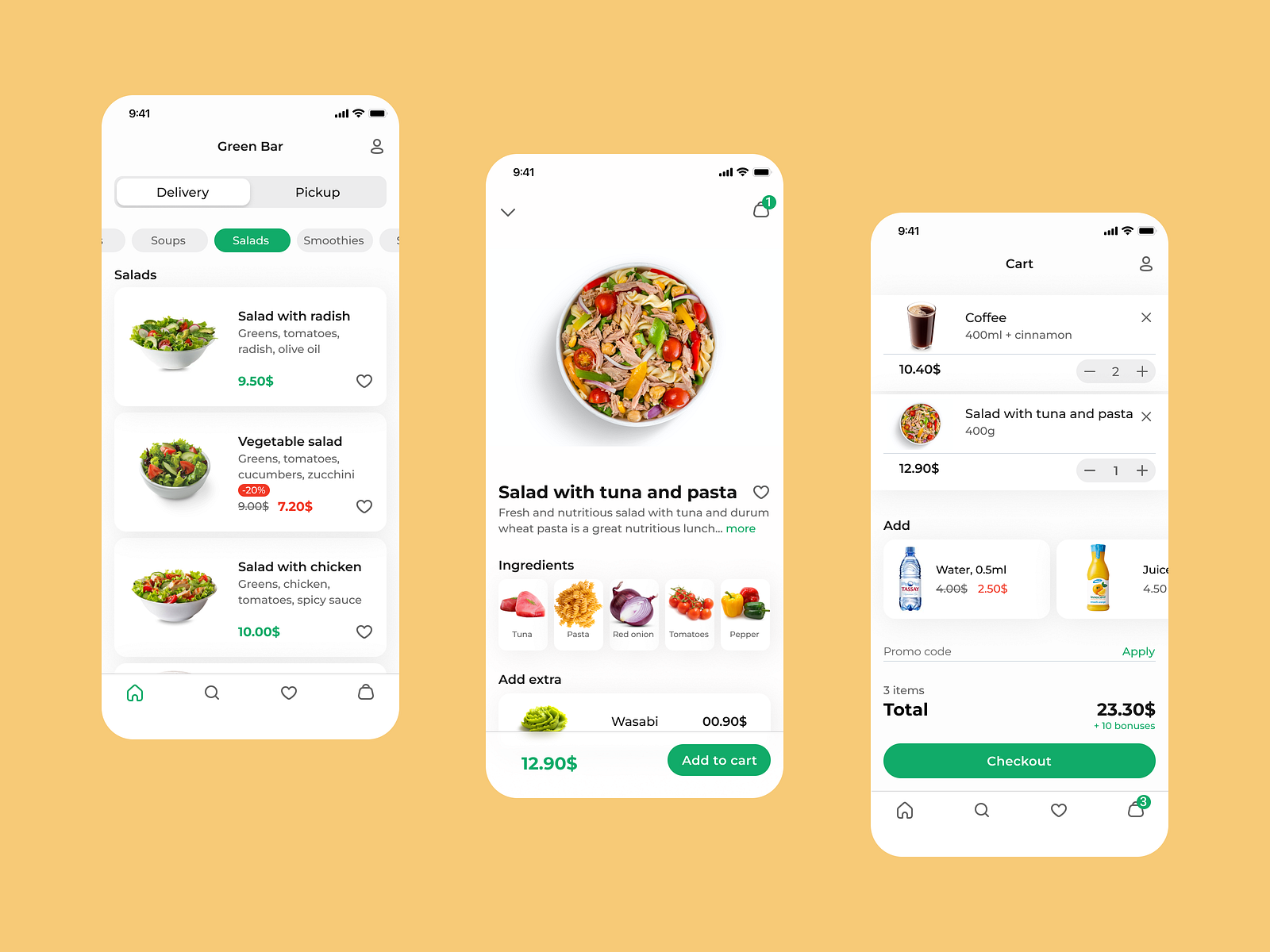 Food Delivery App by Yuliya Siameiko on Dribbble