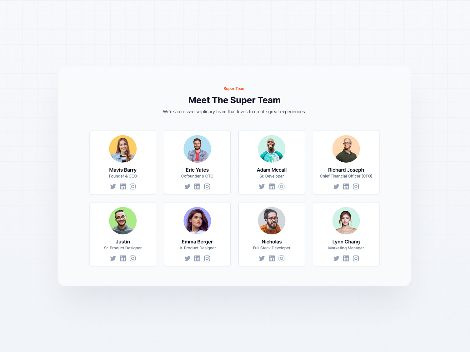UI Snap -Our Team UI Design by UI Snap on Dribbble