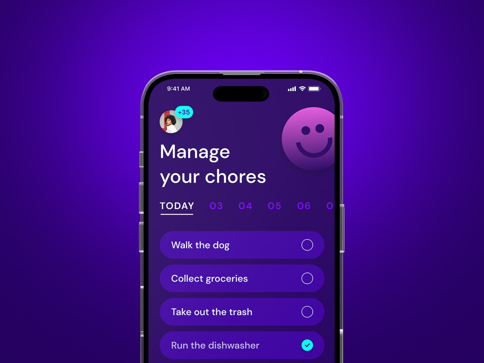 Tidy.ai — Chore management app by Valeria Zschaeck on Dribbble