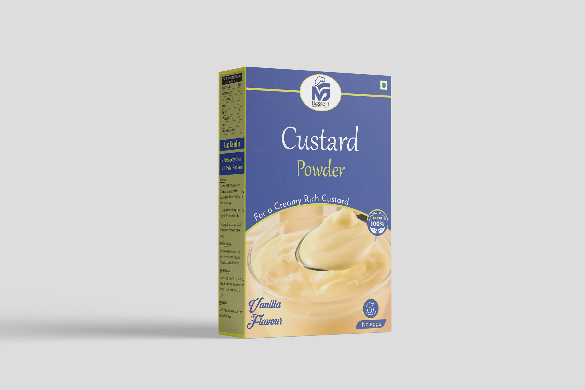 Custard Powder Box Packaging Design by Talha Motala on Dribbble