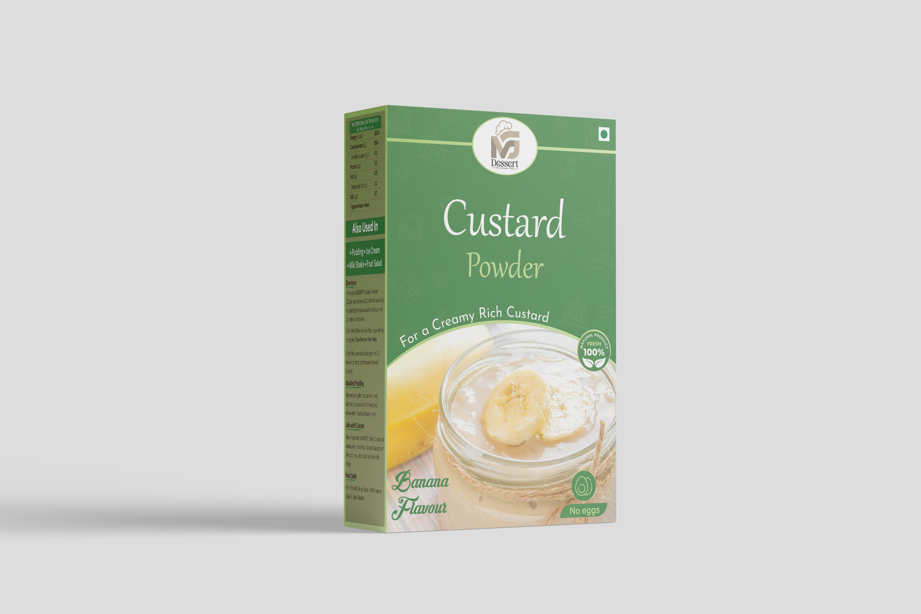 Custard Powder Box Packaging Design by Talha Motala on Dribbble