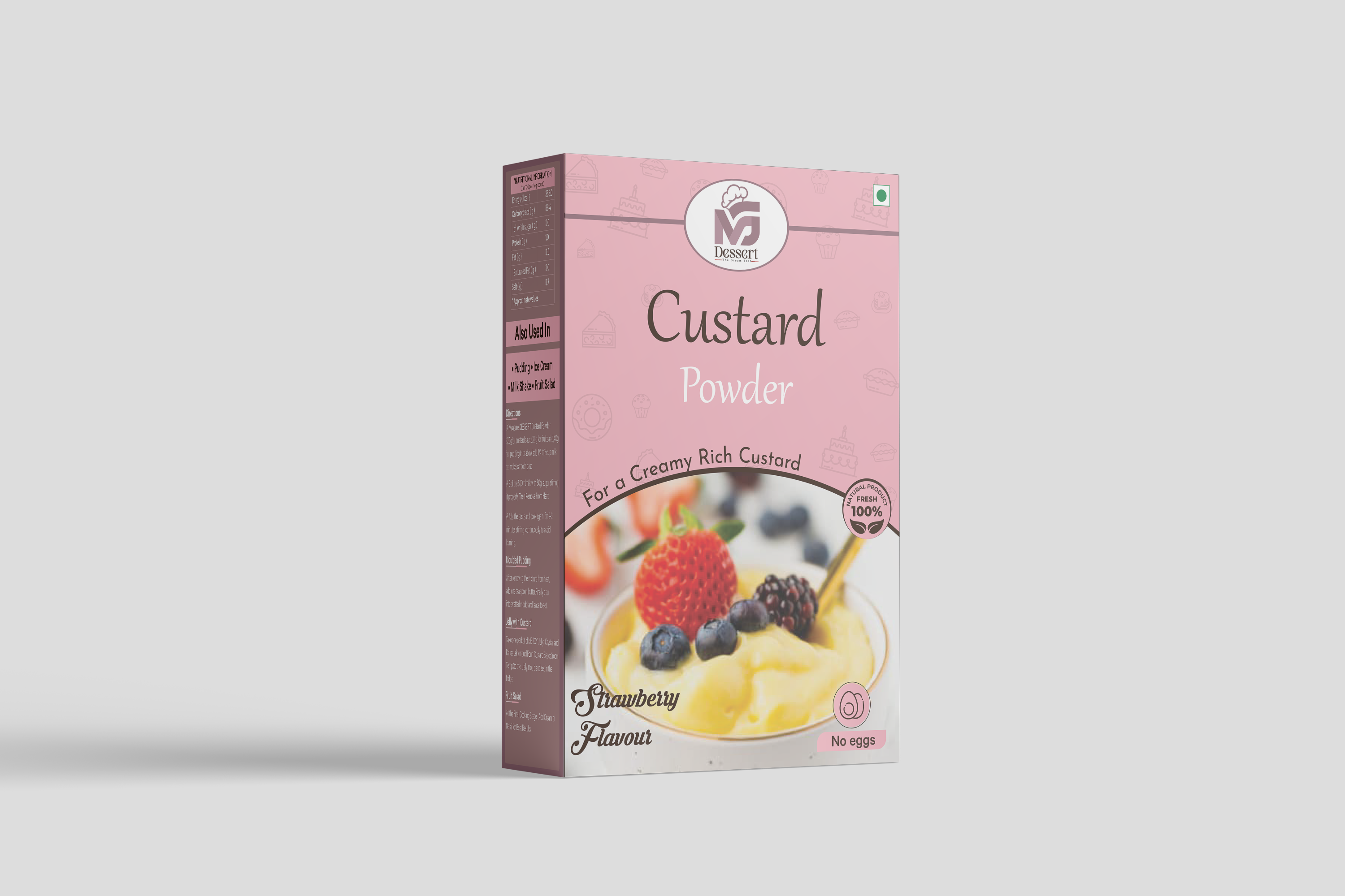 Custard Powder Box Packaging Design by Talha Motala on Dribbble