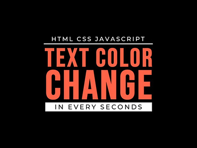Change Text Color in JavaScript by divinectorweb on Dribbble