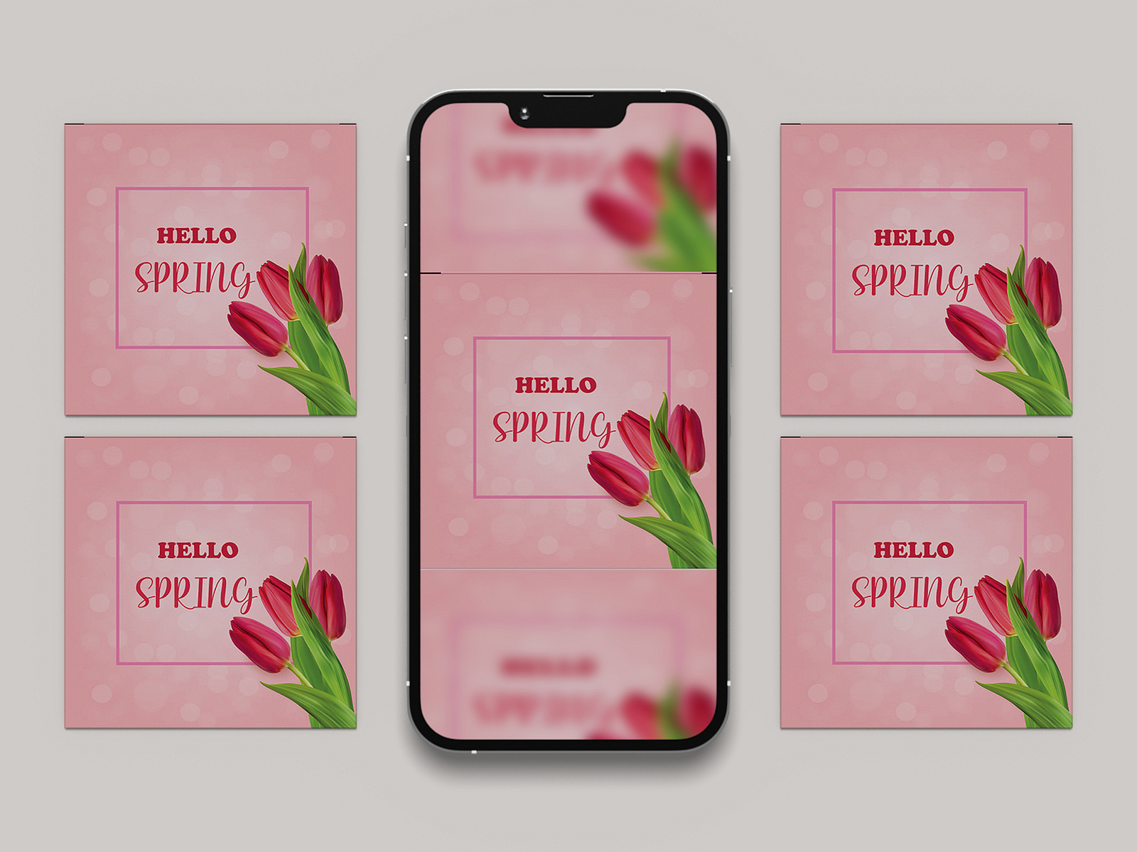 Vector Spring Social Post Template By Royal It Lab On Dribbble
