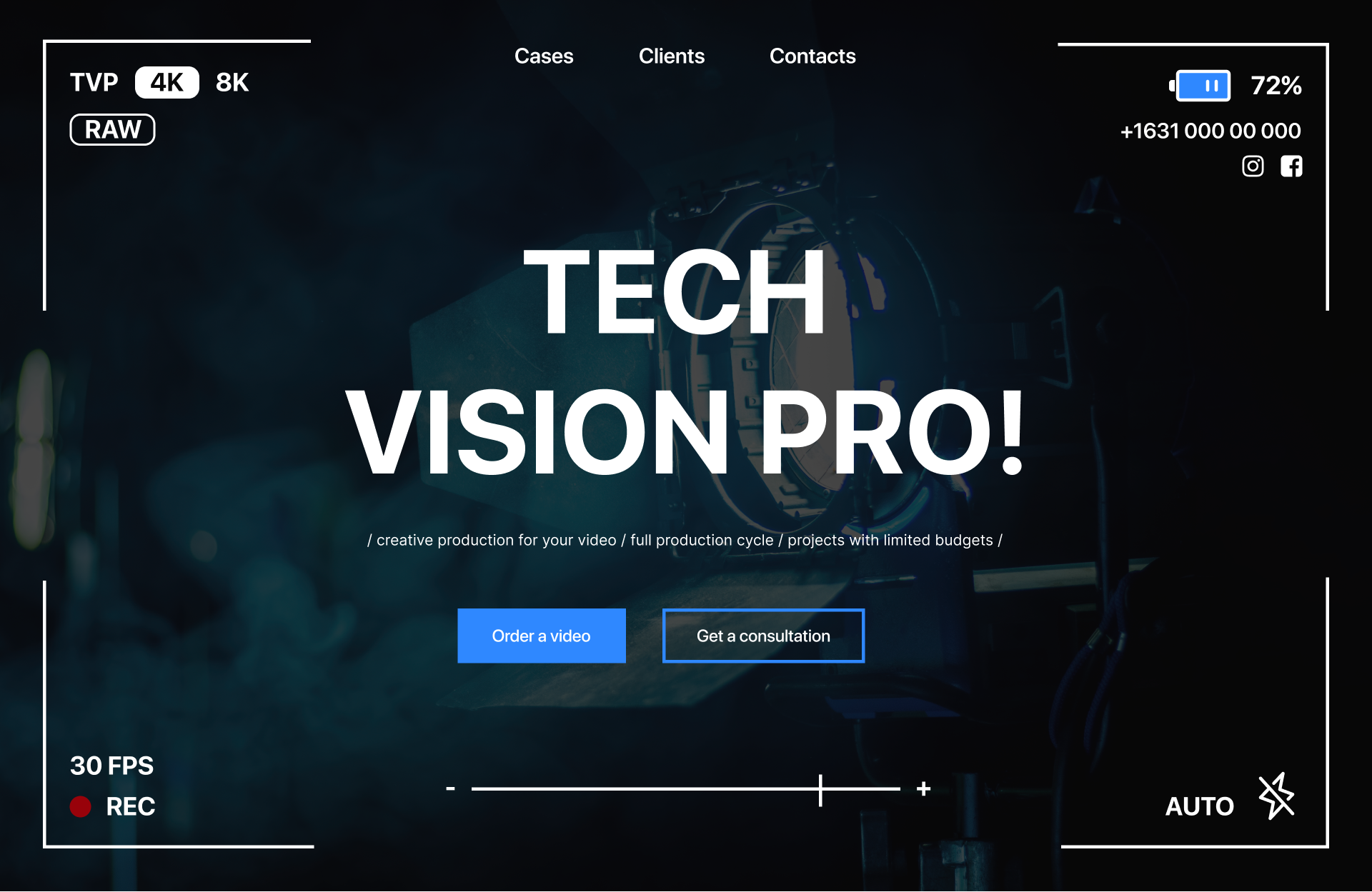 Tech vision pro (landing page) by Christina on Dribbble
