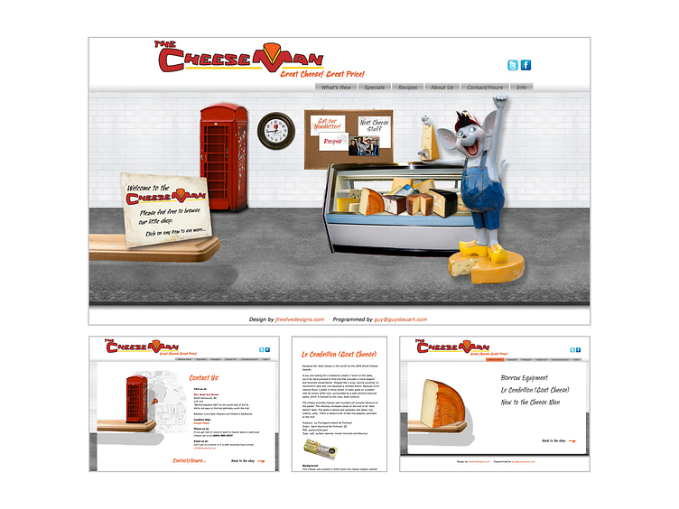 The Cheese Man / Branding, Logo, Ads, Front End, Book, Digital by ...