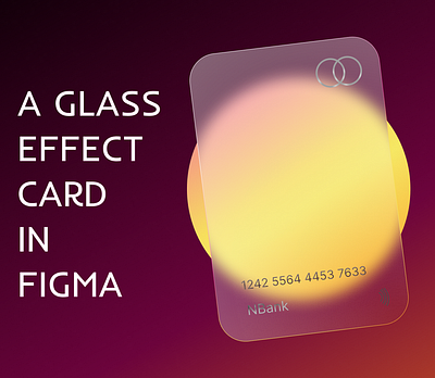 Glass Effect Card by Devanshi Chhabhaiya on Dribbble