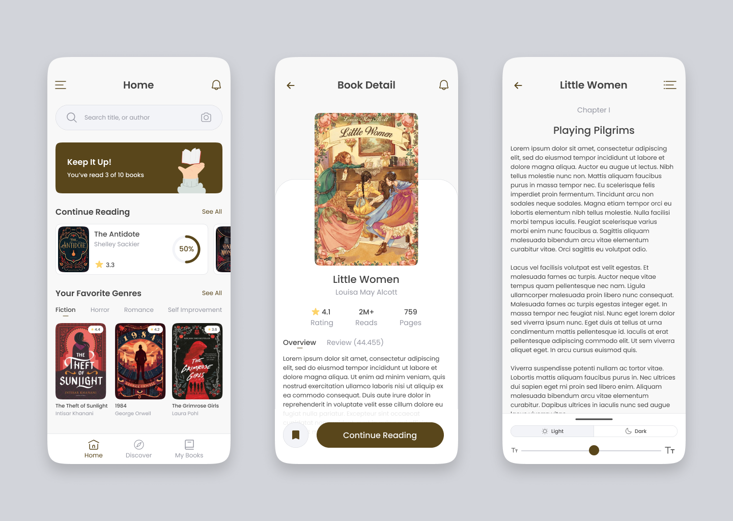 E-Book Mobile App Concept by Sabrina Misyell Aaliyah on Dribbble