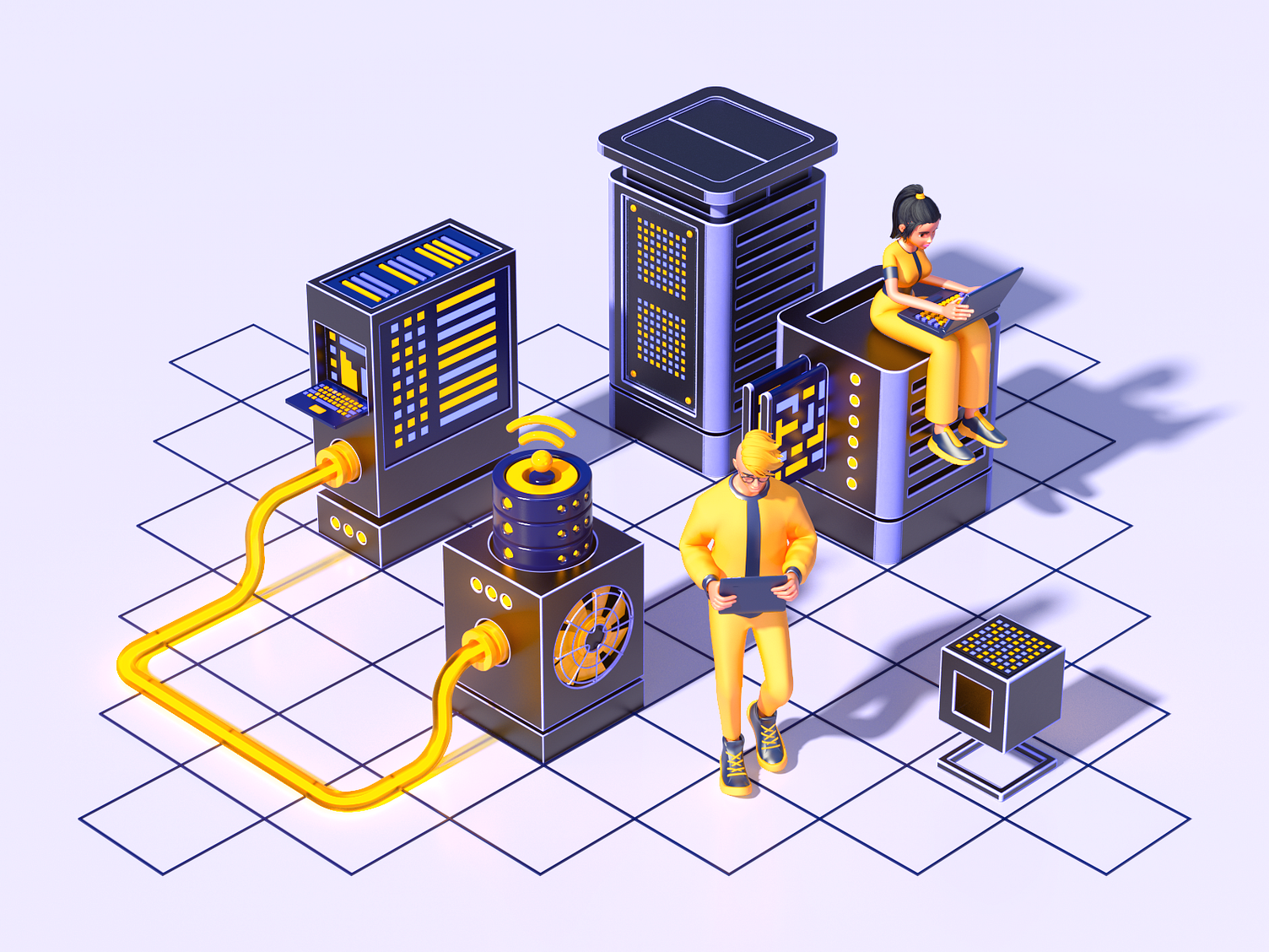 3D Composition by Mako Tsereteli on Dribbble